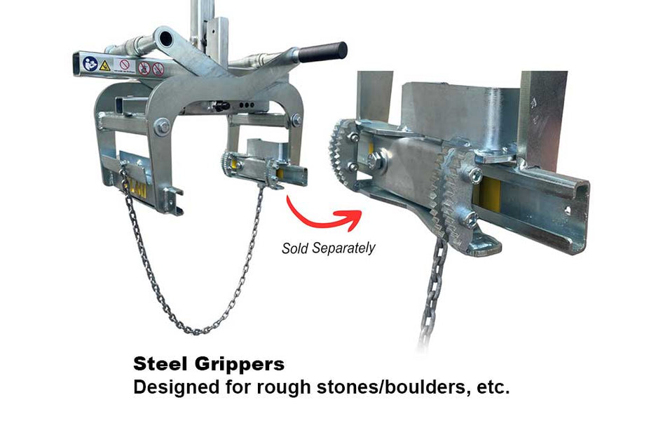 BL 1600 Clamp Steel Grippers | Heavy-Duty Grip for Rough Stone & Boulders