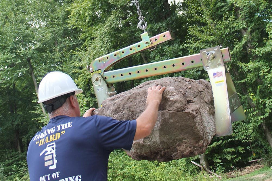 Quick-E-Boulder Grab Attachment | Equipment to Lift Heavy Rock