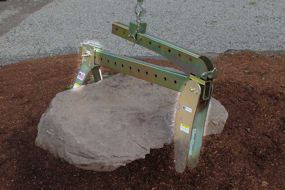 Quick-E-Boulder Grab Attachment | Equipment to Lift Heavy Rock