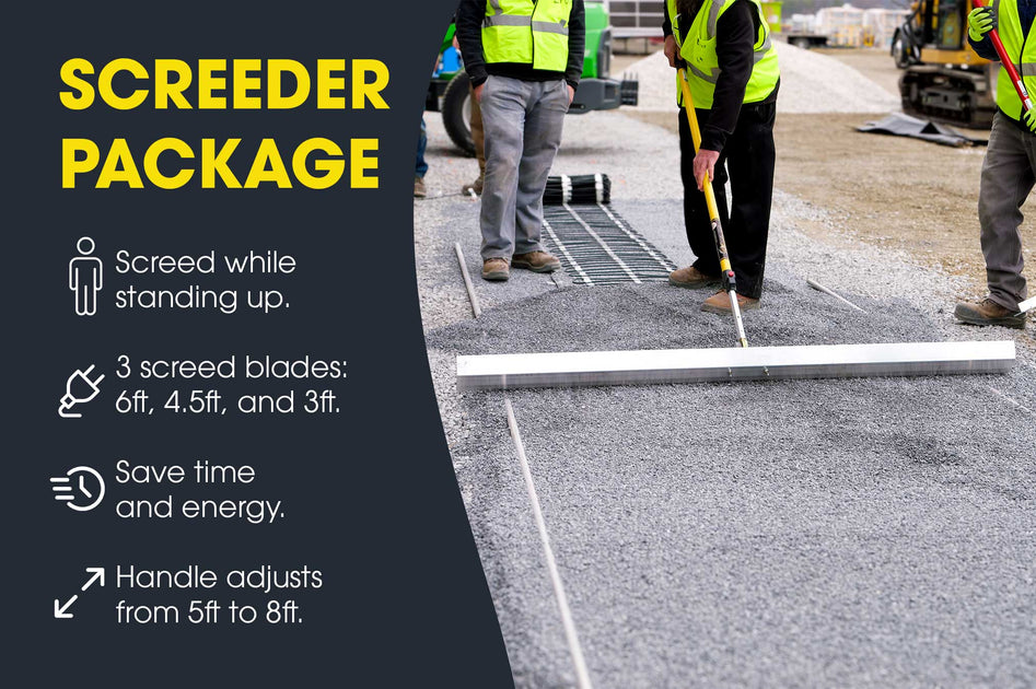 Quick-E-Screeder Package | Best Stand Up Screed Tool Package