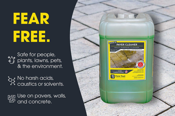 Quick-E-Paver Cleaner (5 Gallon) | Paver Cleaner Solution – Pave Tool ...
