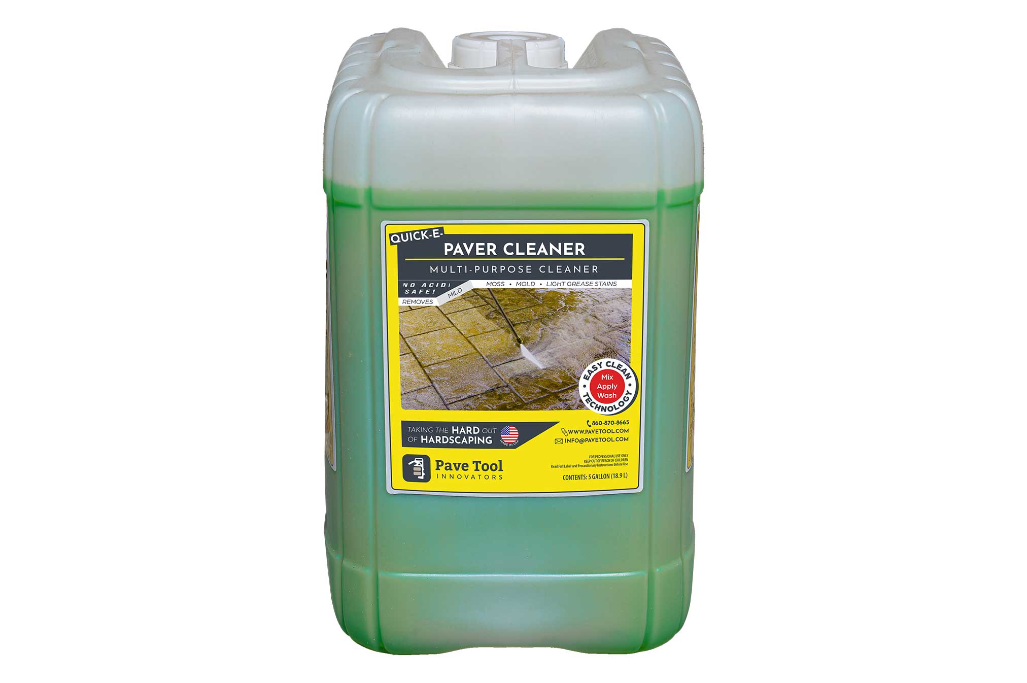 Quick-E-Paver Cleaner (5 Gallon) | Paver Cleaner Solution – Pave Tool ...