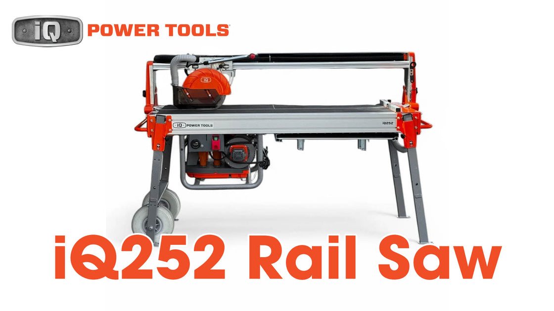 iQ252 10" Dry Cut Rail Saw | Best Dustless Tile Saw for Contractors