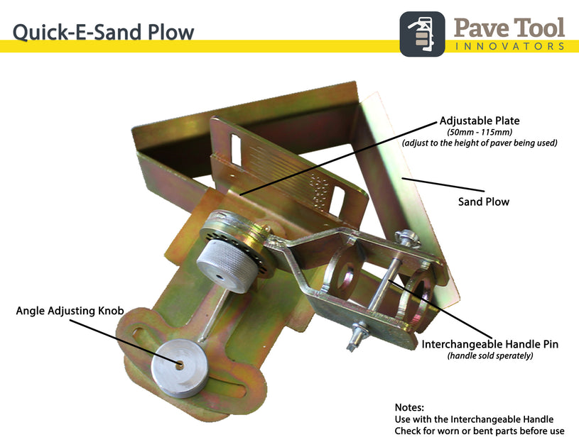 Quick-E-Sand Plow | Paver Leveling Tool | Hardscape Sand Plow
