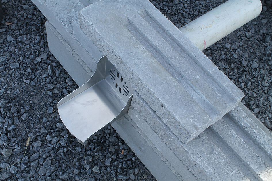 Retaining Wall Spillway 6" | Retaining Wall Drain Solution